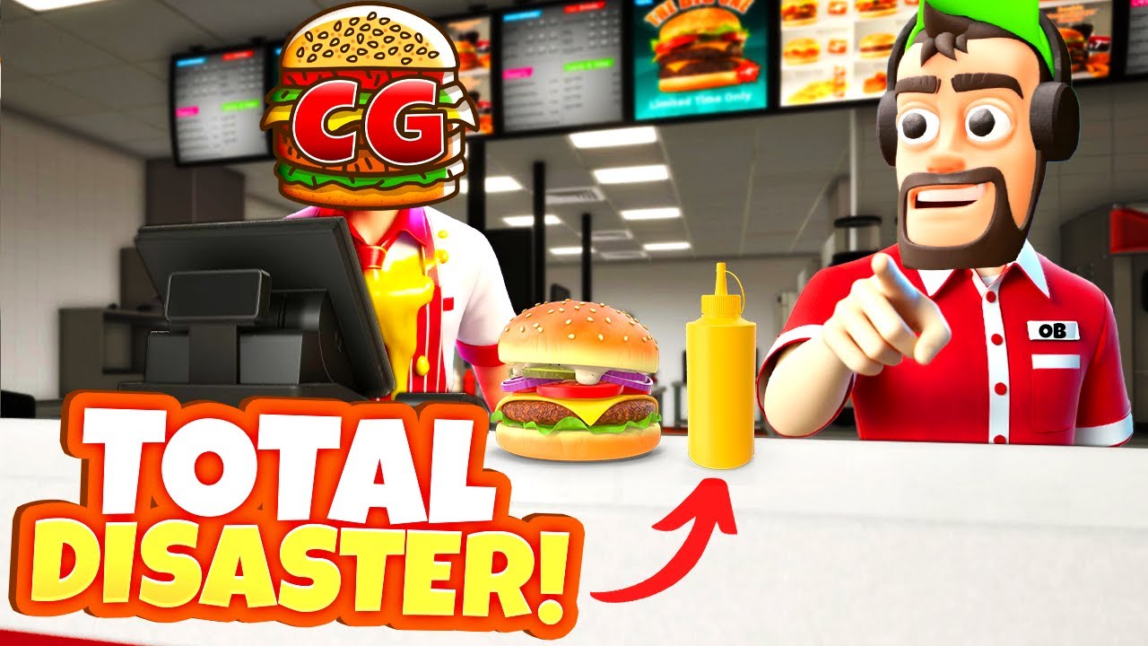 OB & I Are a TOTAL DISASTER Working Together in Fast Food Simulator ...