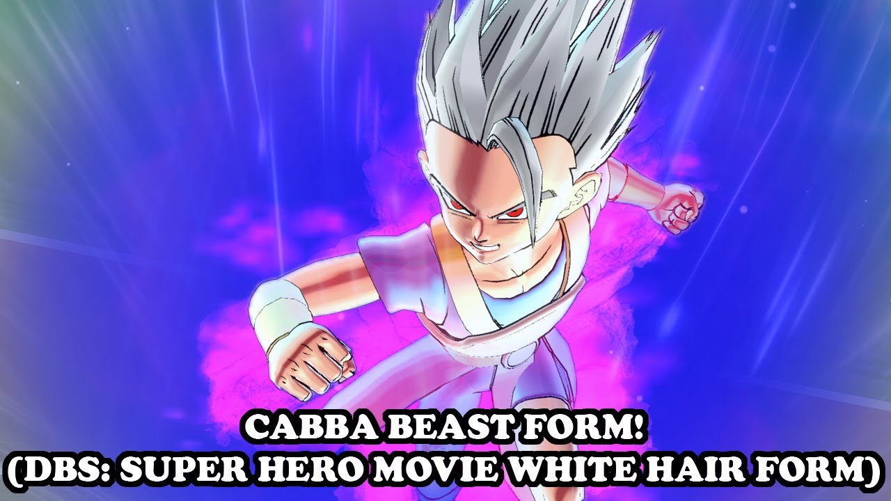 BEAST CABBA CHADNESS! NEW Canon White Hair Form (DBS: Super Hero Movie ...