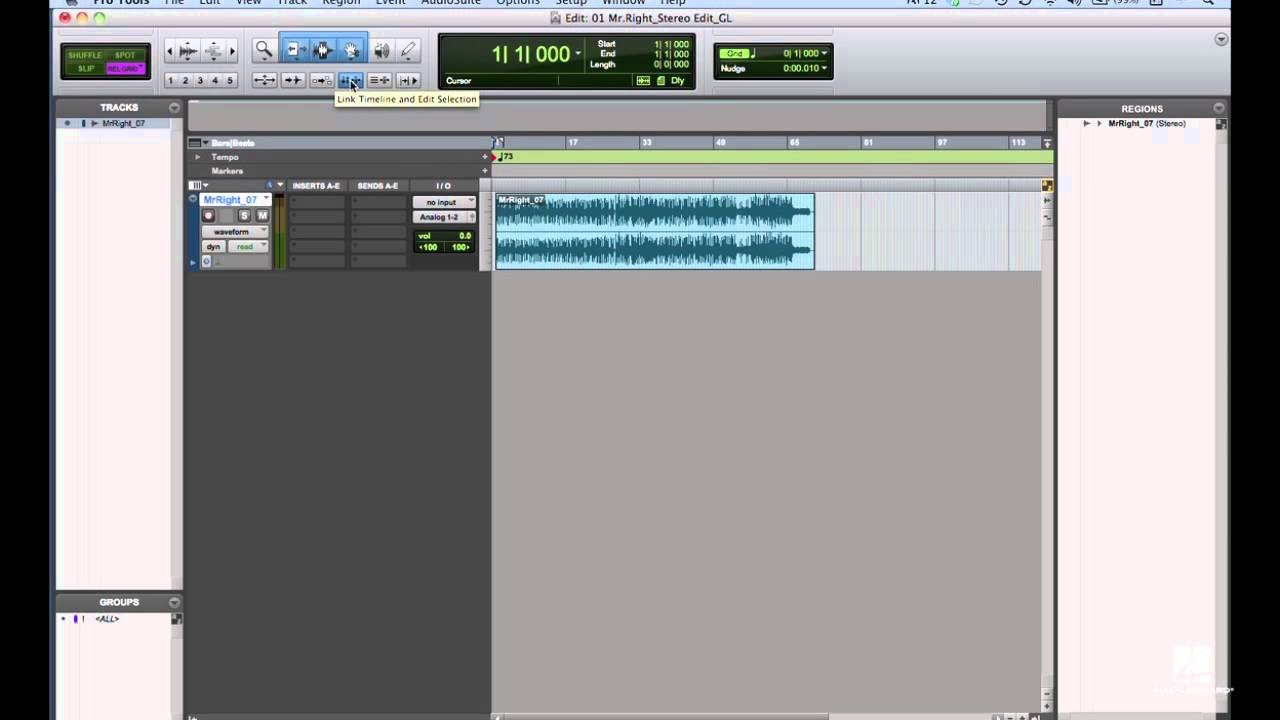 Tracking Instruments & Vocals with Pro Tools: Edit Window Controls - YouTube