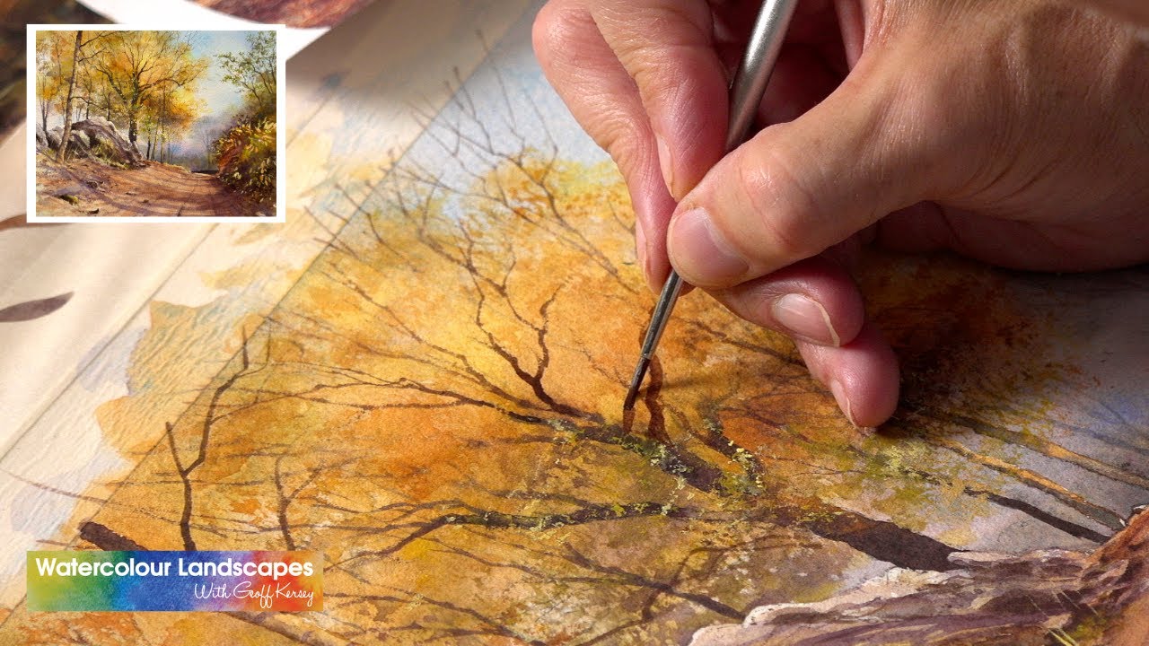 Autumn Sunshine Preview with Geoff Kersey ⎮ Watercolour Landscapes ...