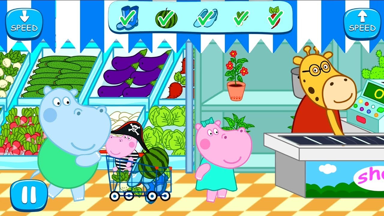 Kids Shopping Games Gameplay Free Android Games - YouTube