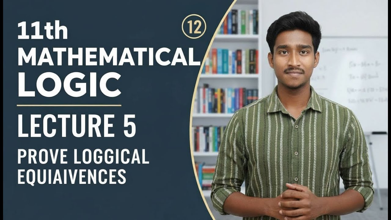 L-5 Prove Logical Equivalences Using truth tables || Mathematical Logic ...
