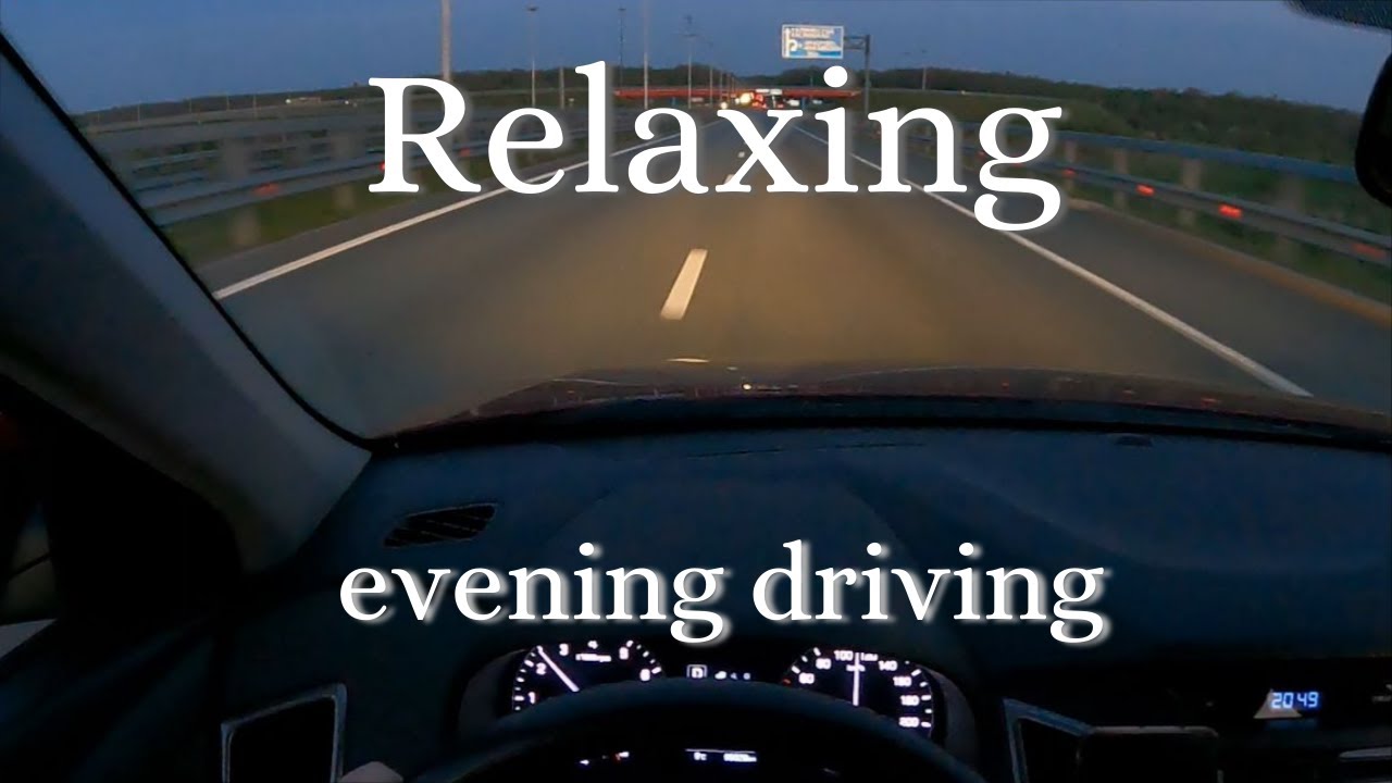 Relaxing evening driving #relaxing #driving - YouTube