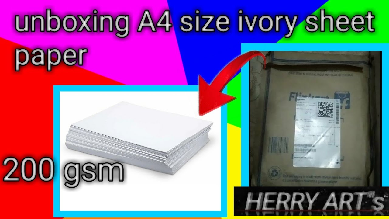 unboxing ivory sheet paper - YouTube