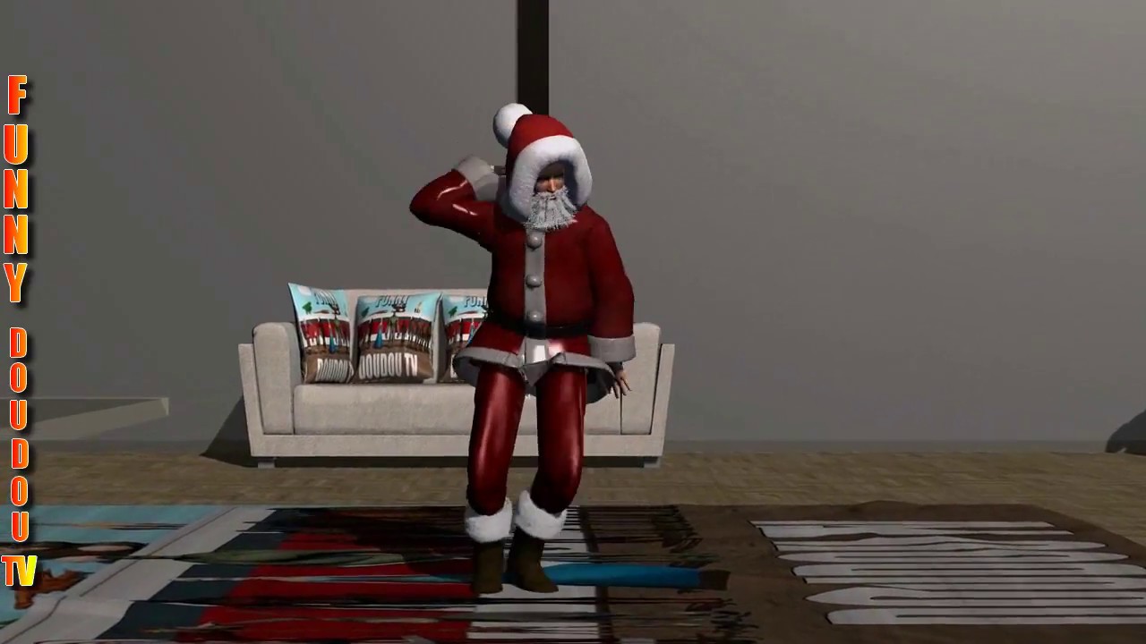 Santa Claus Dancing Like FORTNITE New Dance Hip Hop Moves ( Funny Video ...