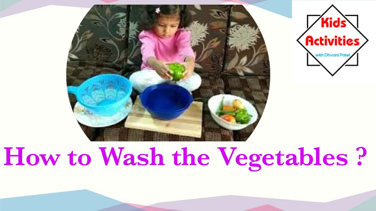 How to Wash the Vegetables | DIY Activities for Playgroup Kids | # ...