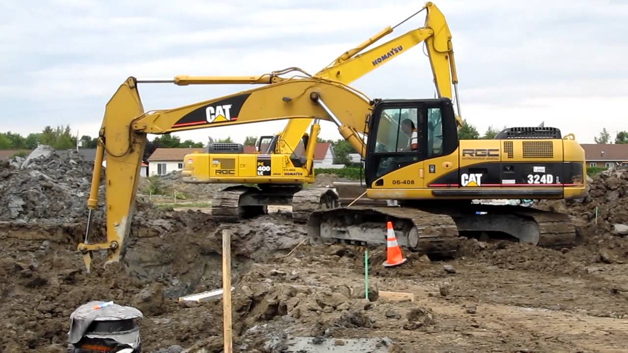 Caterpillar 324D L - YouTube