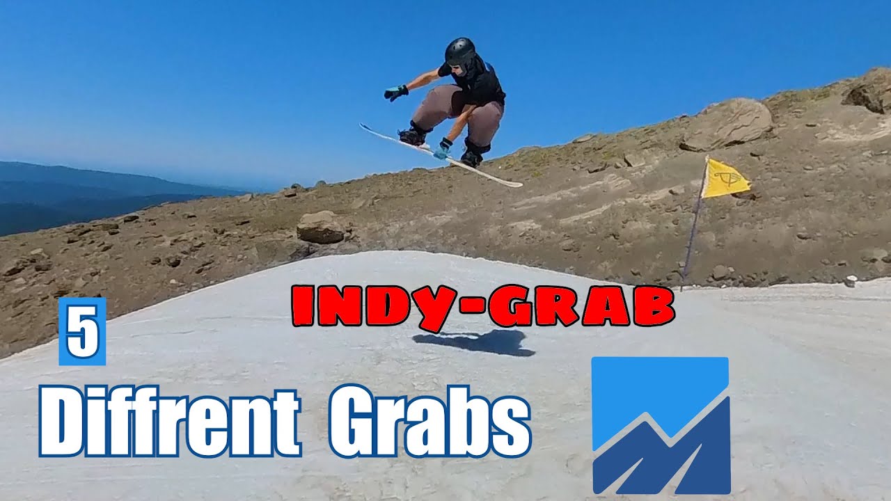 5 OF THE MOST BASIC SNOWBOARD GRABS (pocket coach) - YouTube