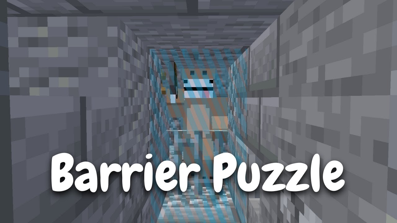 Barrier Puzzle - Minecraft Puzzle Map - YouTube