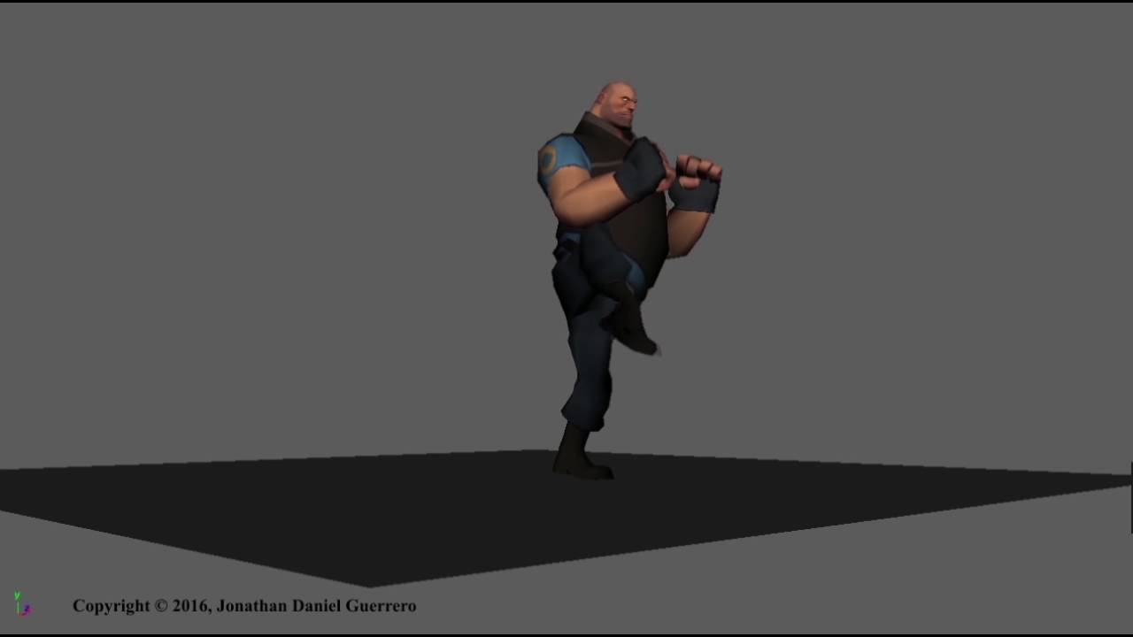 Heavy Kick animation - YouTube