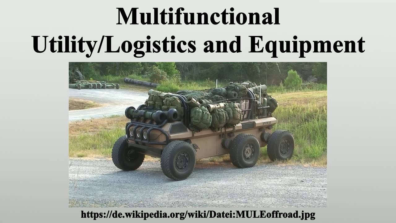 Multifunctional Utility/Logistics and Equipment - YouTube