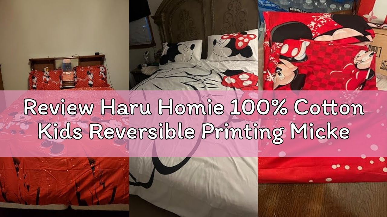 Review Haru Homie 100% Cotton Kids Reversible Printing Mickey Mouse ...