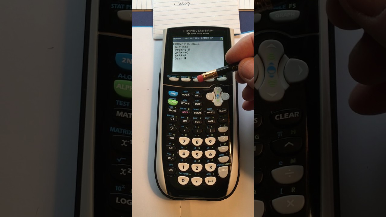TI84 Program for Circle - YouTube