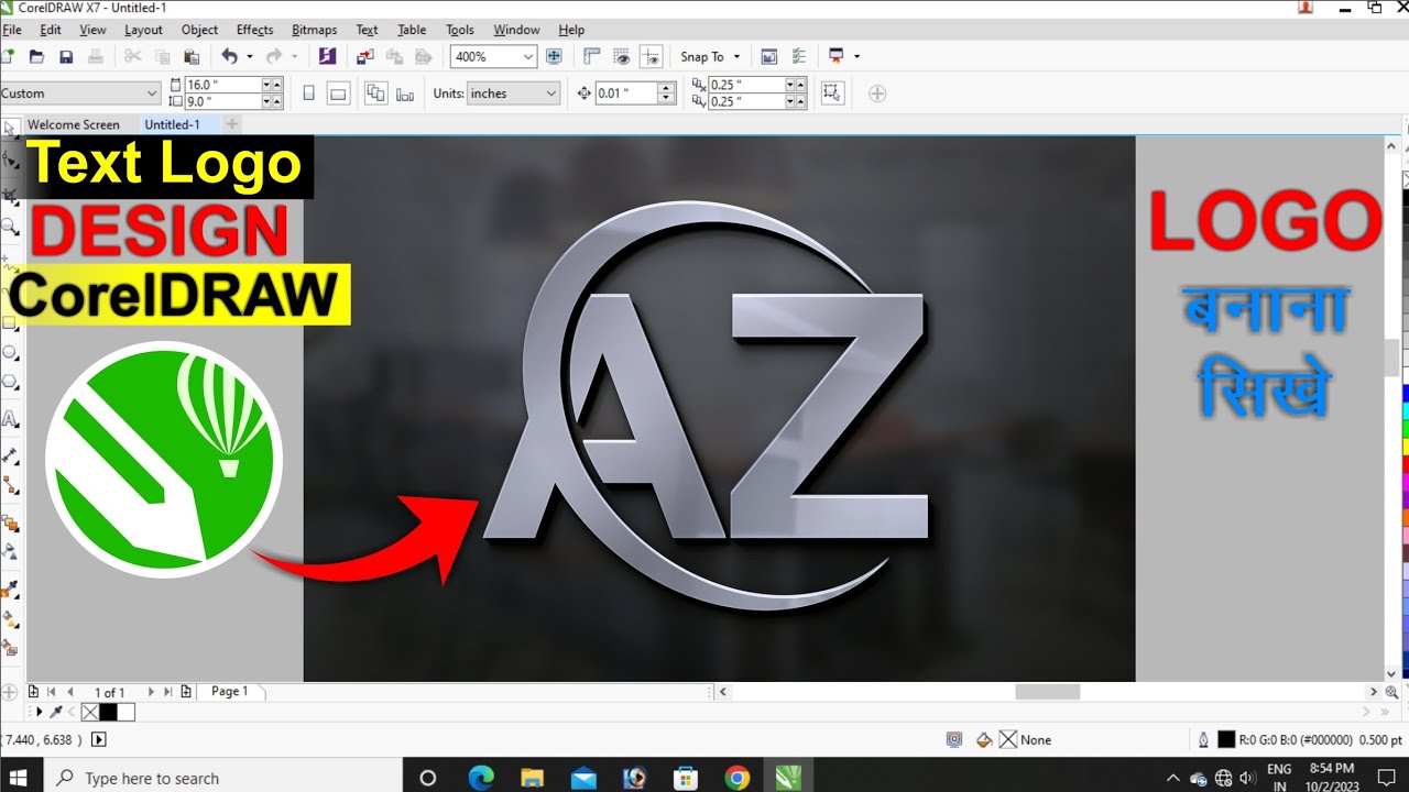 Coreldraw Tutorial - How To Create a Logo Design Ideas in Coreldraw - YouTube