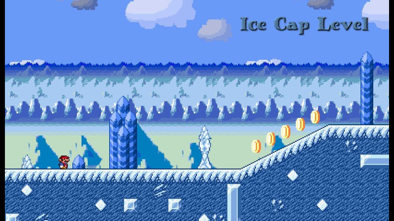 Super Mario Construct Levels: Ice Cap Level - YouTube