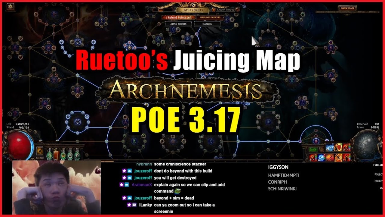 ⚡ POE 3.17 ⚡ Ruetoo - Juicing Map (include Atlas Tree) - YouTube