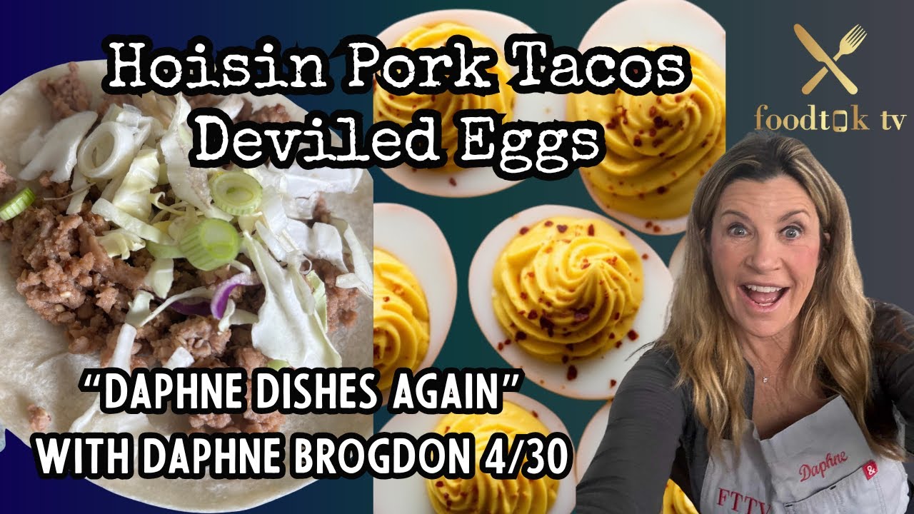 Hoisin Pork Tacos Daphne Brogdon on "Daphne Dishes Again" on FoodTokTV ...