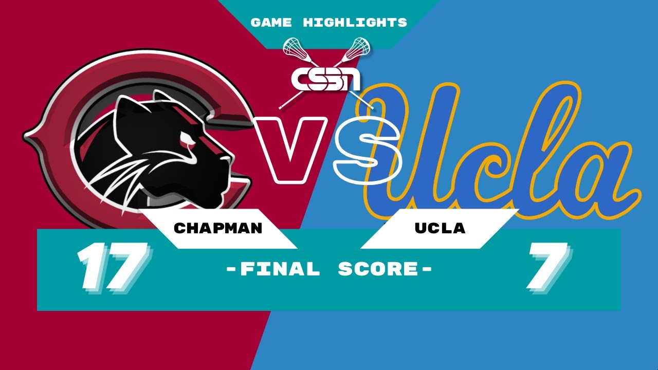 CSBN | Chapman VS UCLA Men's Lacrosse Highlights - YouTube