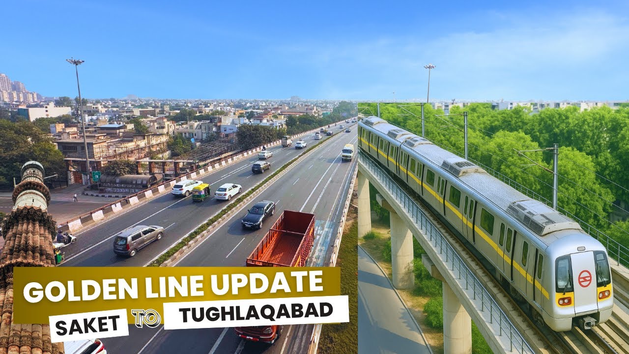 New India Rising: Delhi Metro Golden Line – Saket to Tughlaqabad - Most ...