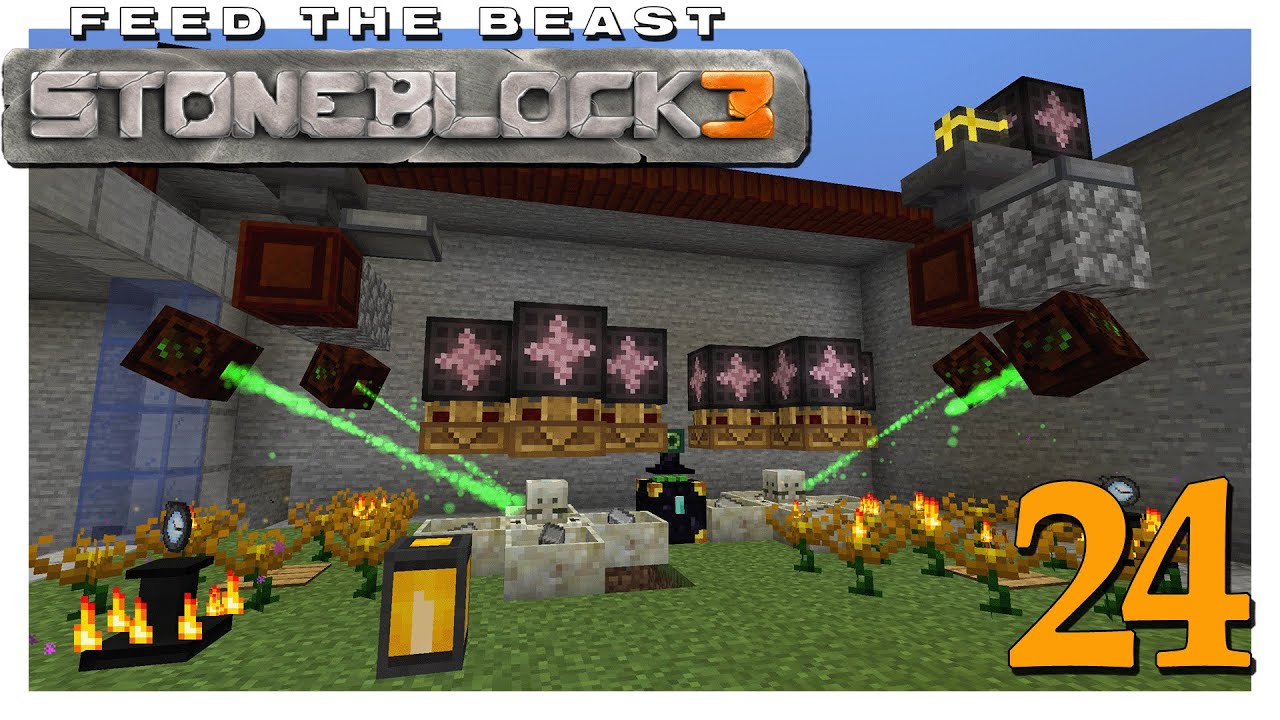 BOTANIA SET UP AND AUTOMATION (part 1) - FTB STONEBLOCK 3 - YouTube