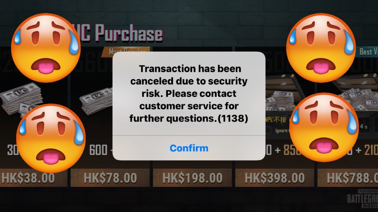 I CAN'T PURCHASE UC WHY ??? (TRANSACTION HAS BEEN CANCELED DUE TO ...