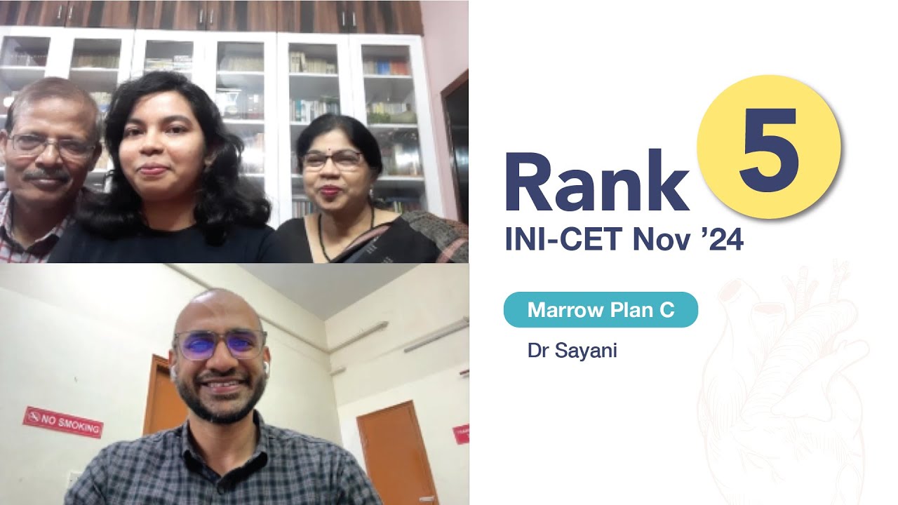 "Marrow GTs helped me solve the tricky questions" Rank 5 INI-CET Nov ...