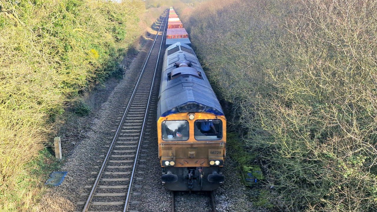 66729 Derby County (6 Tone/Thrash) Powers Under Haughley Old Station ...
