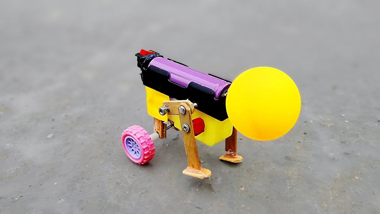 How to make a mini walking robot | DIY robot | Science project - YouTube