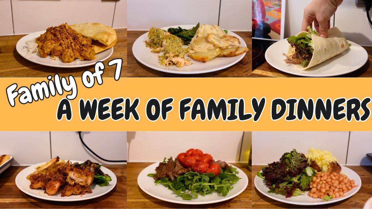 WEEK 33| FAMILY DINNERS OF THE WEEK | family of seven evening meal ...
