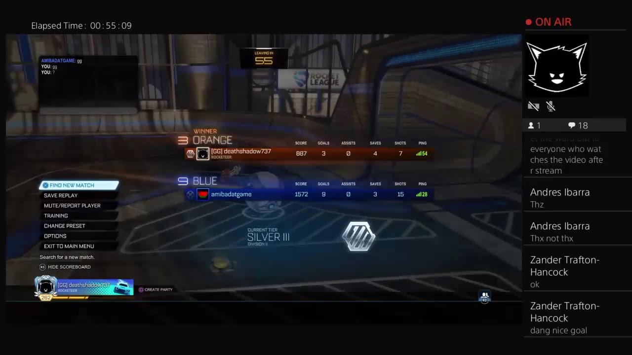 Rocket league with the cat (no audio tho) - YouTube