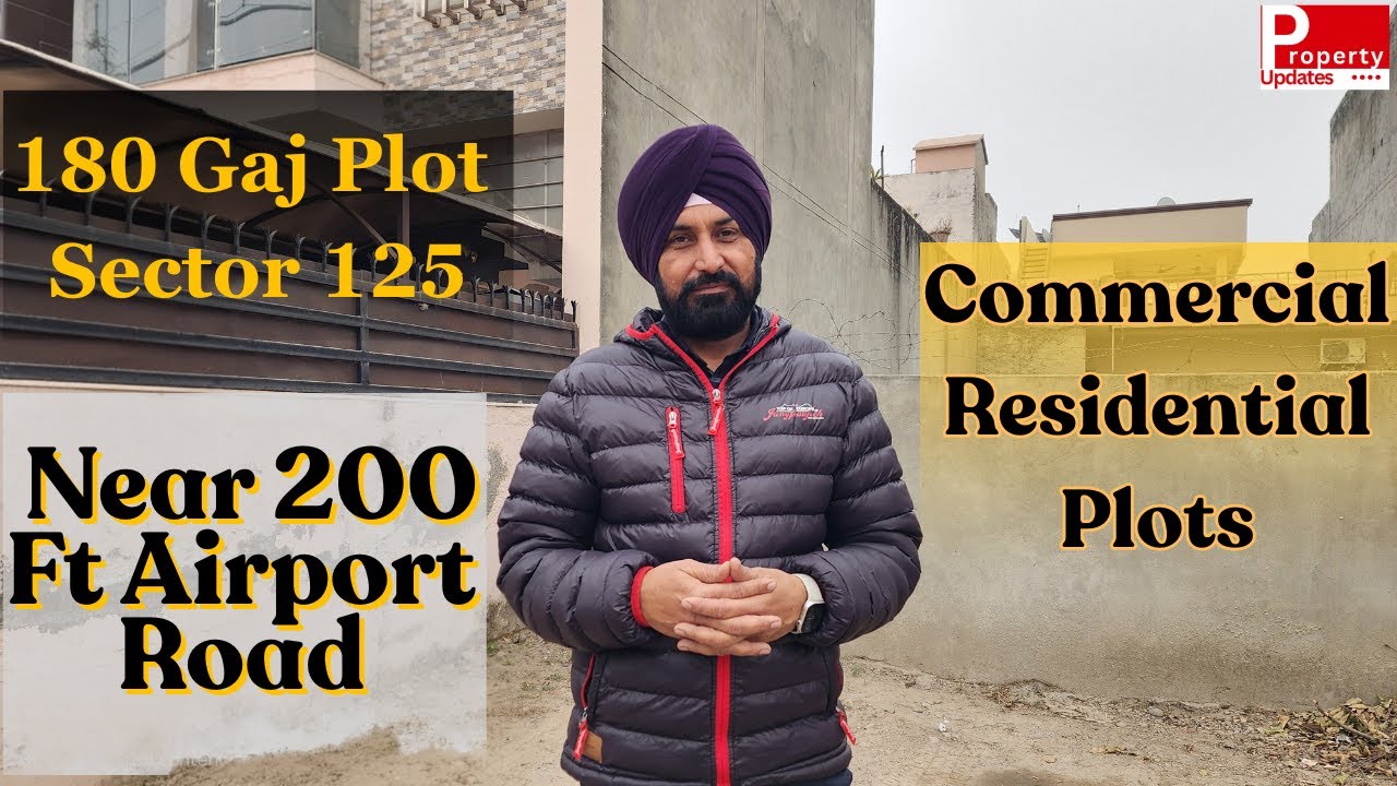 180 Gaj Plot in Sector 125 | 60 Ft Road | Near 200 Ft Airport Road ...