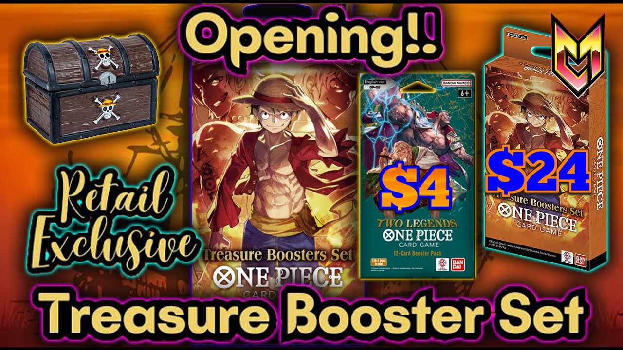 LET'S FIND SOME TREASURE! DEALS ON Treasure Booster Sets & OP-08 Two ...