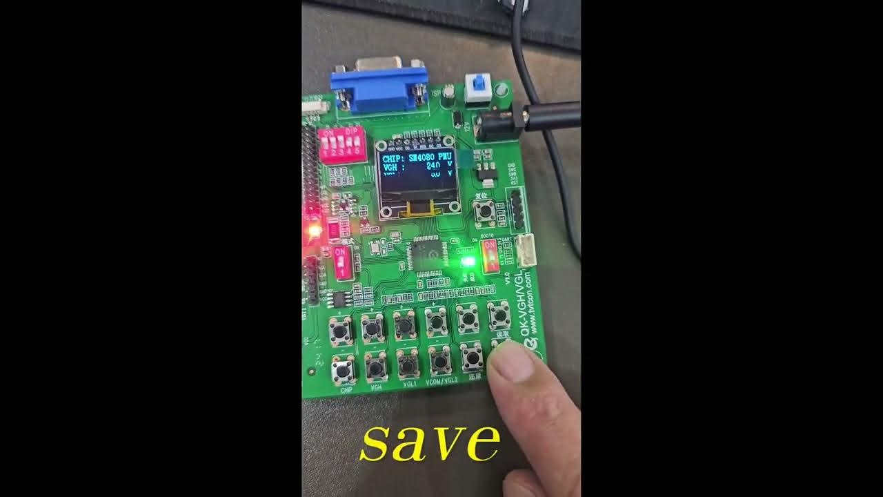 Add Chinese and English.LCD TV repairman repair tool, LCD panel "Y" side malfunction,VGL/VGH ...