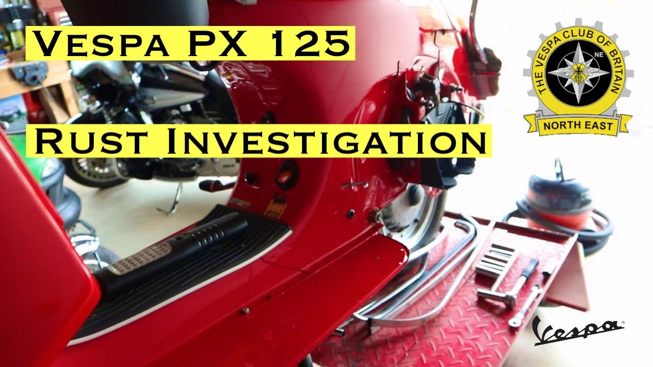 Vespa PX125 Rust Investigation - YouTube