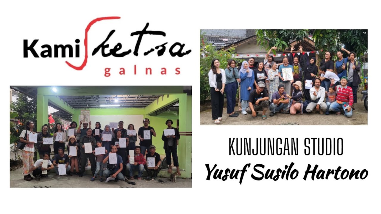 Belajar Sketsa bersama KamiSketsa Galnas / Sehari bersama Yusuf Susilo ...