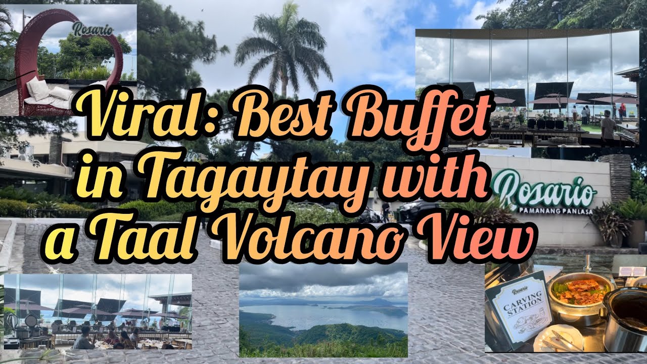 Famous Breakfast Buffet in the Philippines with stunning Volcano View ...