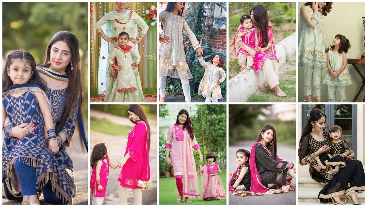 50+ Mother and daughter same dress,Similar Dresses for Elegant Family ...