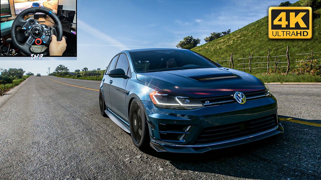 Volkswagen Golf R 2021 | Forza Horizon 5 | Free Roam Logitech G29 ...