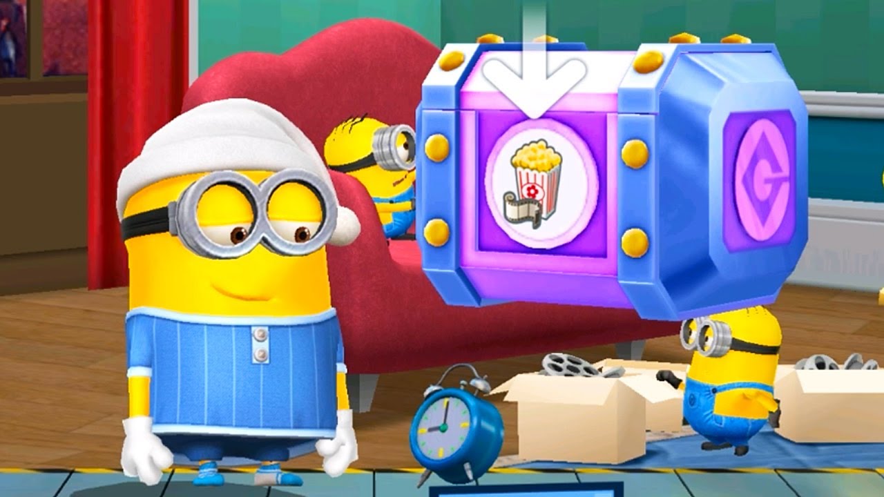 Nightgown minion completed Movie Night ! Stage 3 reward Unboxing - YouTube