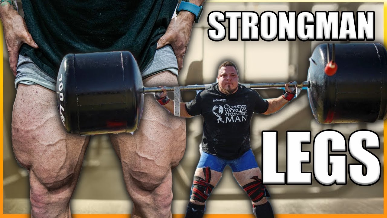 QUAD EXERCISES for STRONGMAN TRAINING - YouTube