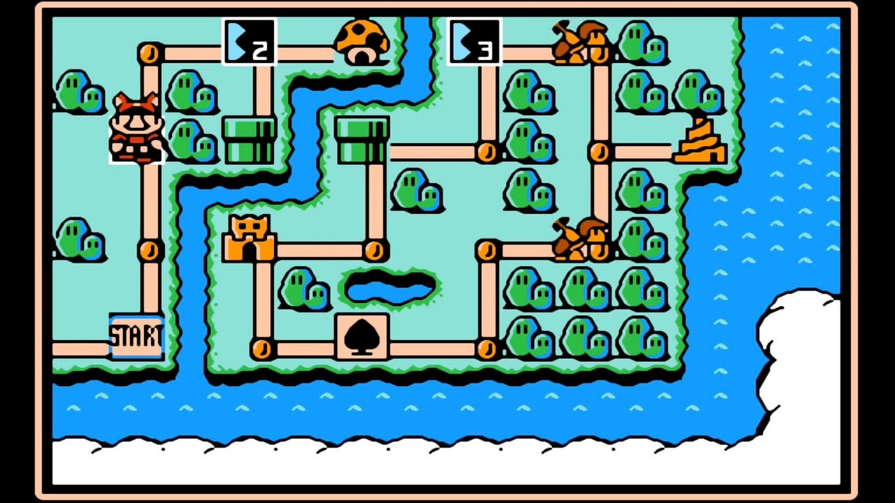 Super Mario Bros 3 (NES) (5|8) / World 5: Sky Land [4:3/FHD@60] - YouTube