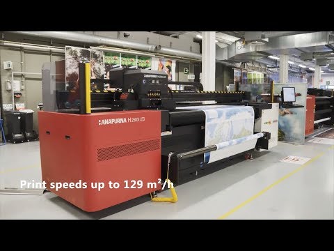 Agfa Anapurna H1650i, H2050i, H2500i & H3200i LED inkjet printers - YouTube