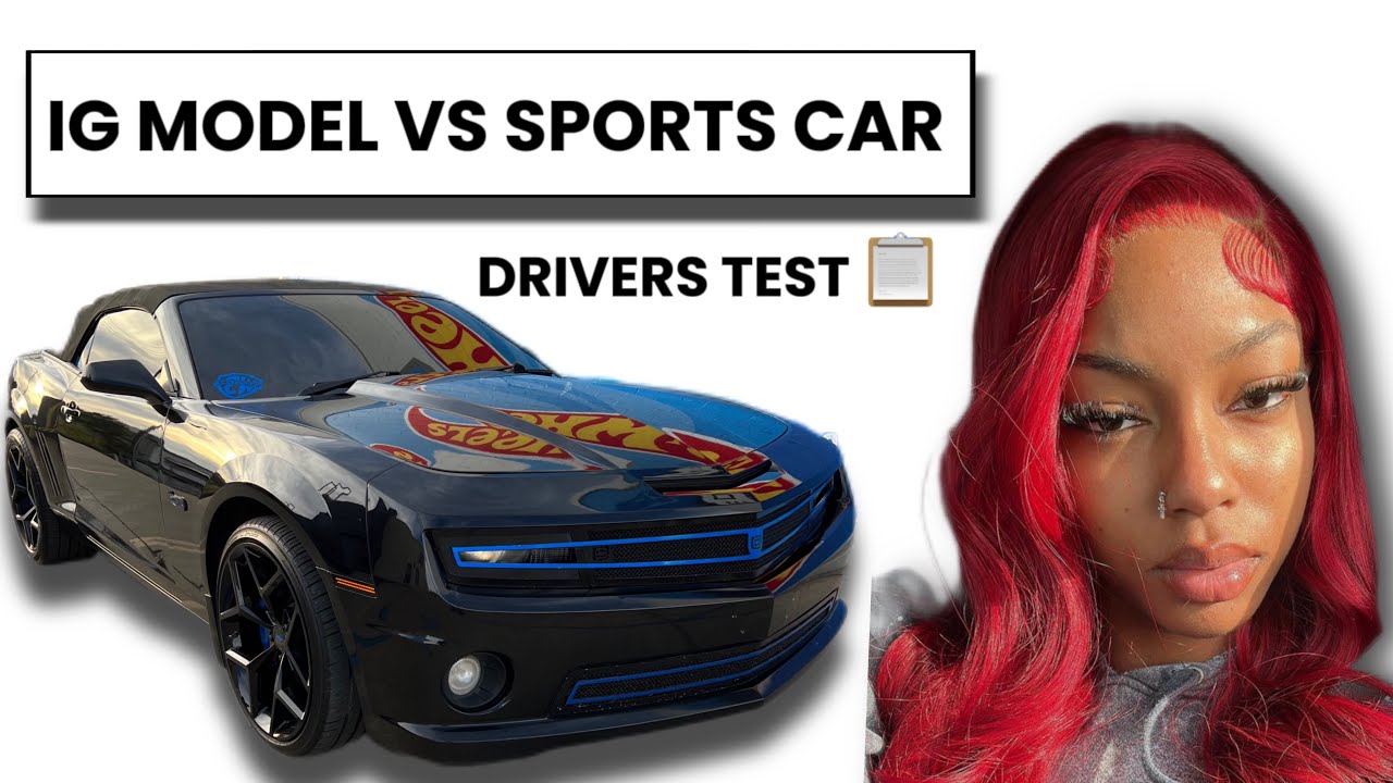 IG MODEL VS SPORTS CAR DRIVER’S TEST: KYAH - YouTube