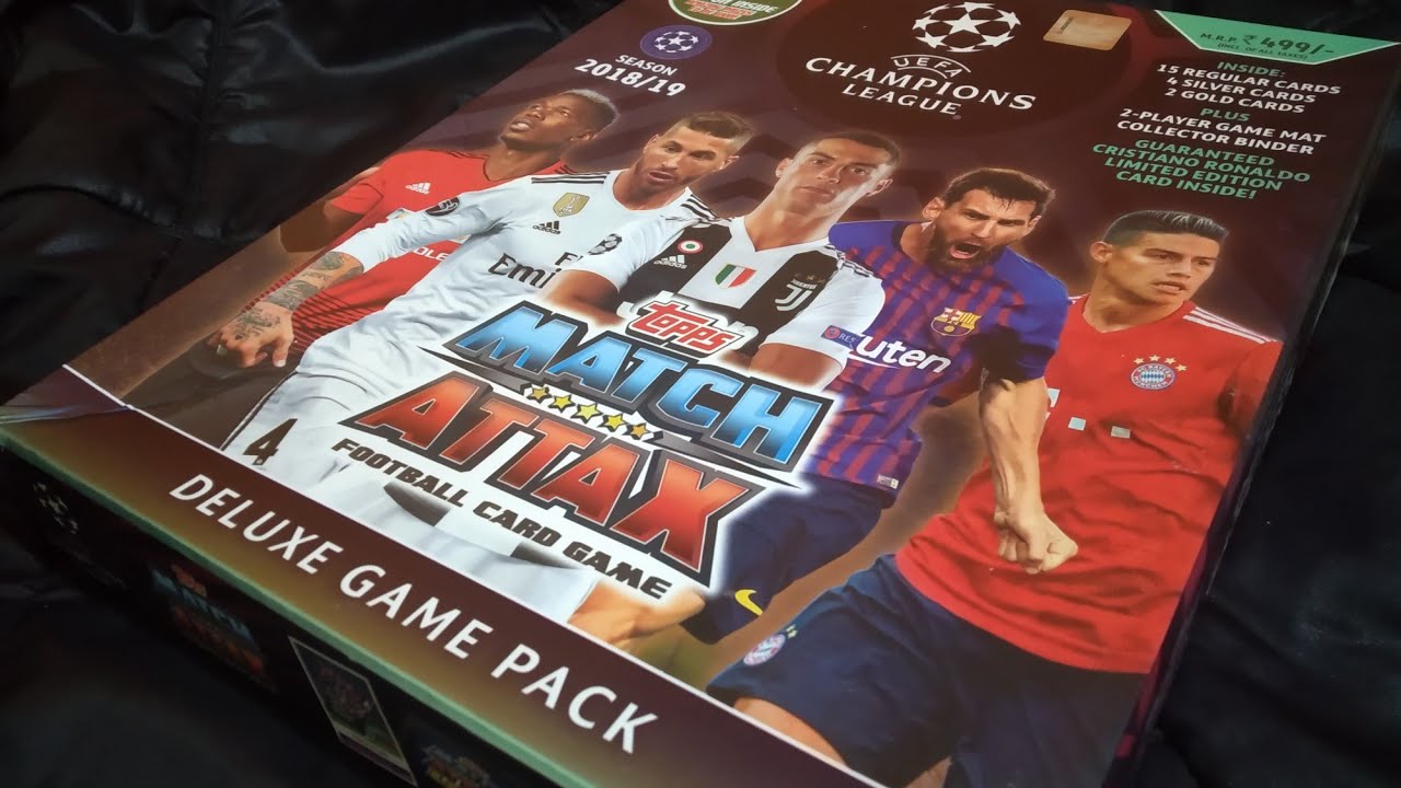 DELUXE GAME PACK UNBOXING !!! MATCH ATTAX 2018/19 UEFA CHAMPIONS LEAGUE ...