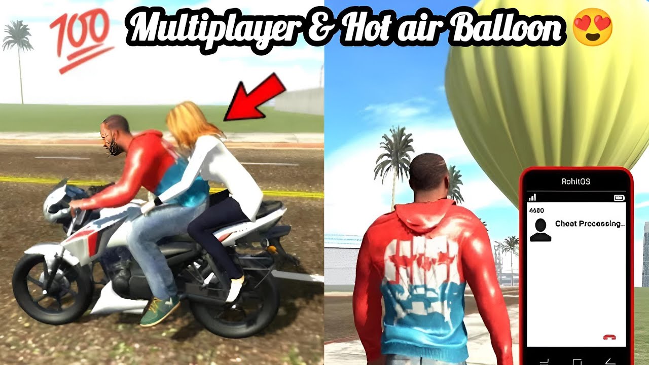 Multiplayer mode secret | New hot air balloon cheat code | indian bike driving 3d | lamborgini ...