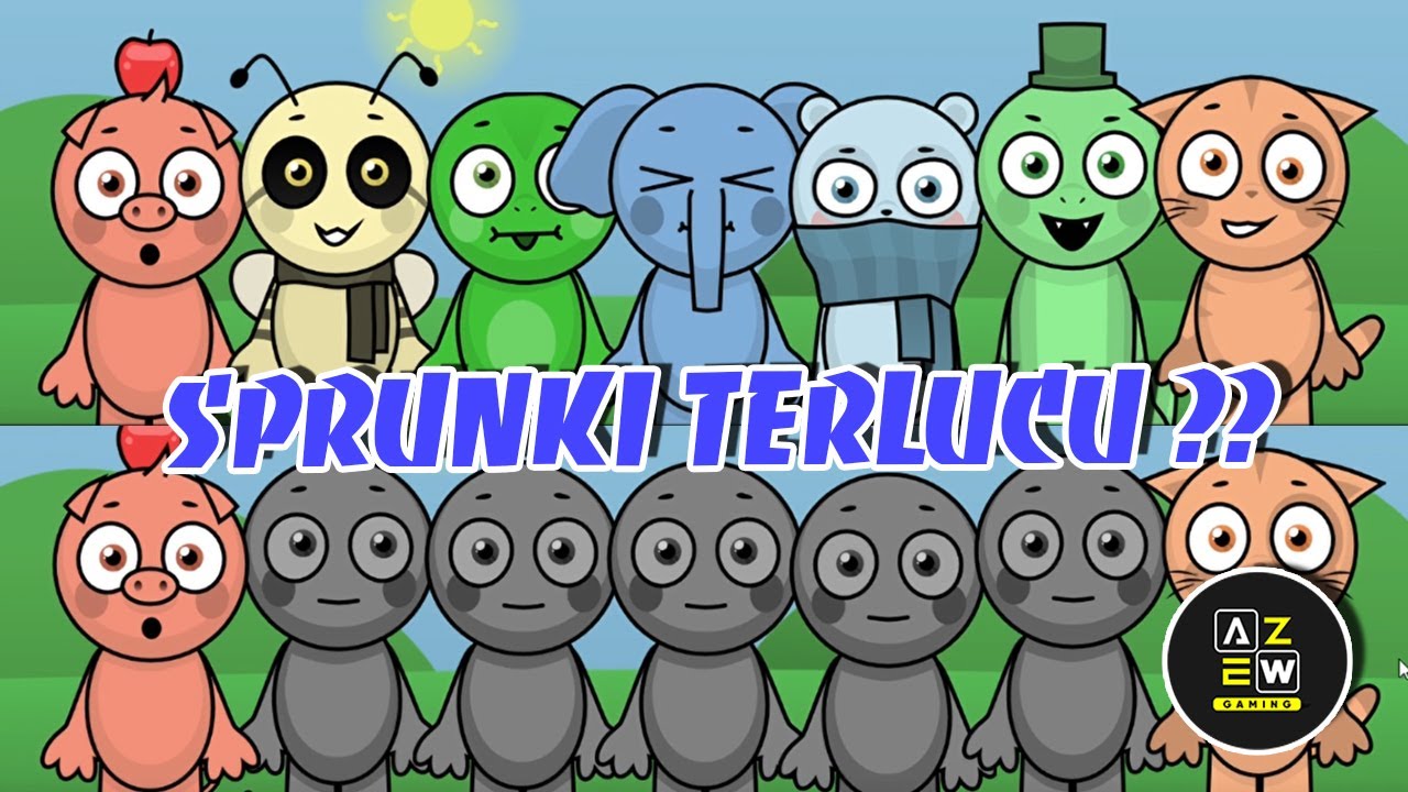 SPRUNKI TERLUCU YANG PERNAH ADA !! GAME SPRUNKI VIRAL !! LUCU DAN ...