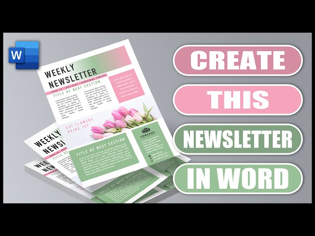 Newsletter Formats For Word