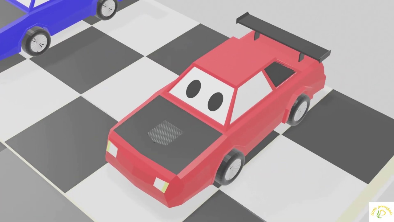 Kids Learning | Learn Shapes: Cartoon Car Racing - YouTube