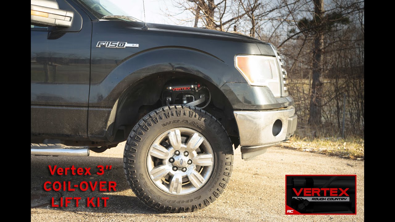 Rough Country VERTEX 3" Lift Kit - 2012 F150 (WOW!) - YouTube