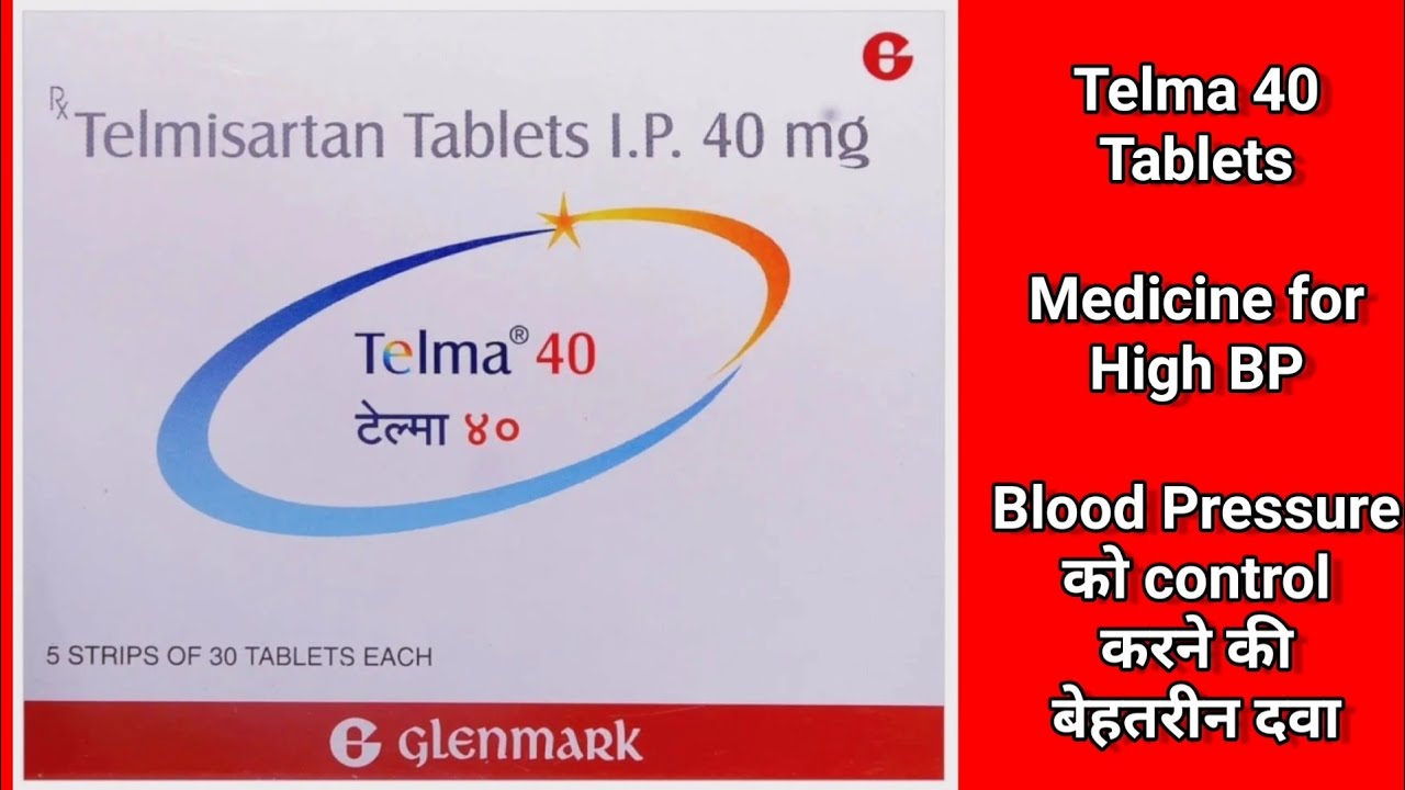 Telma 40 Tablets | Medicine for High BP | Uses, Dose, Side Effects ...